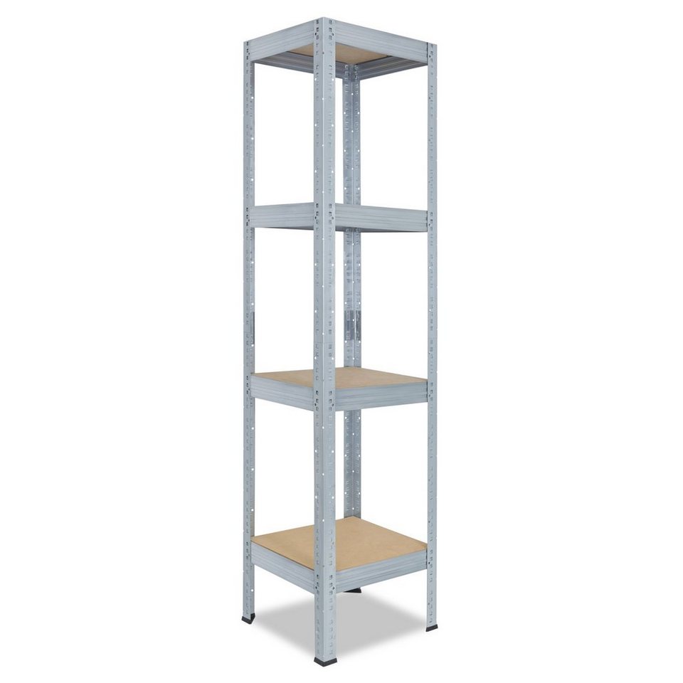 shelfplaza Schwerlastregal PROFI, 155x40x40cm verzinkt, Metallregal 4 ... shelfplaza Schwerlastregal PROFI, 155x40x40cm verzinkt, Metallregal 4 ...