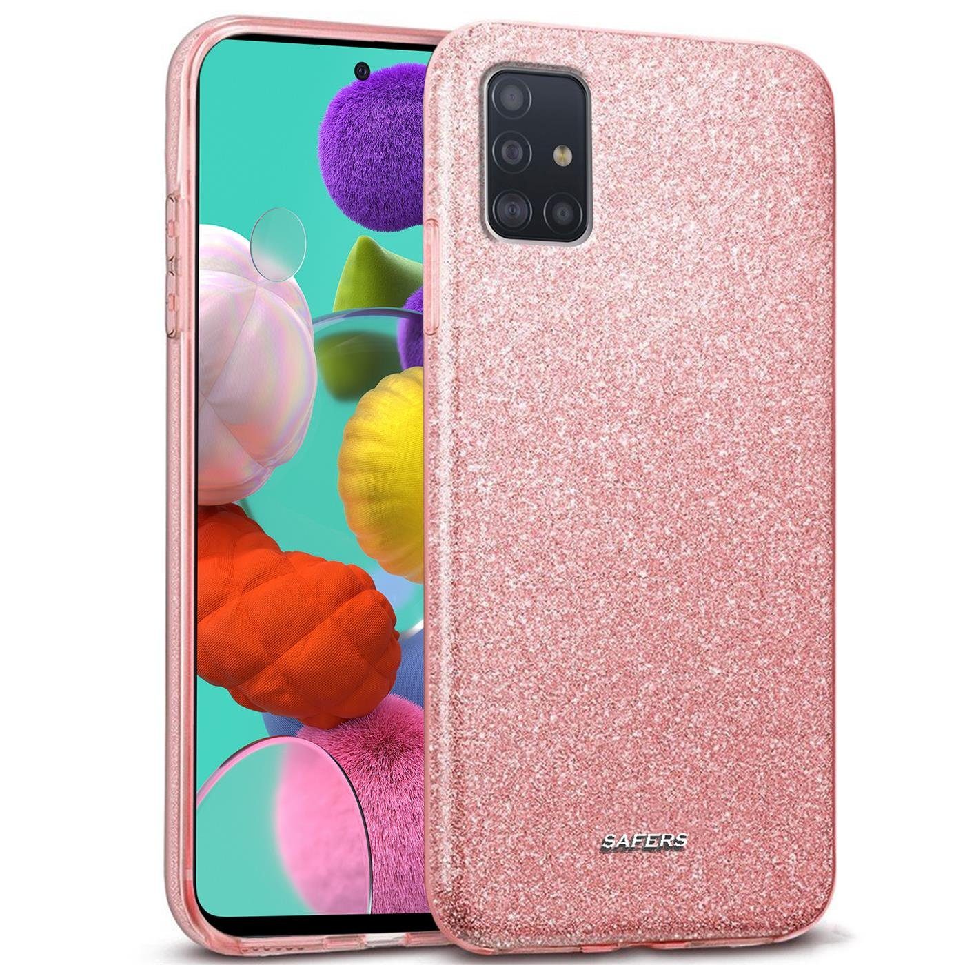 CoolGadget Handyhülle Glitzer Glamour Hülle für Samsung Galaxy A71 6,7 ...