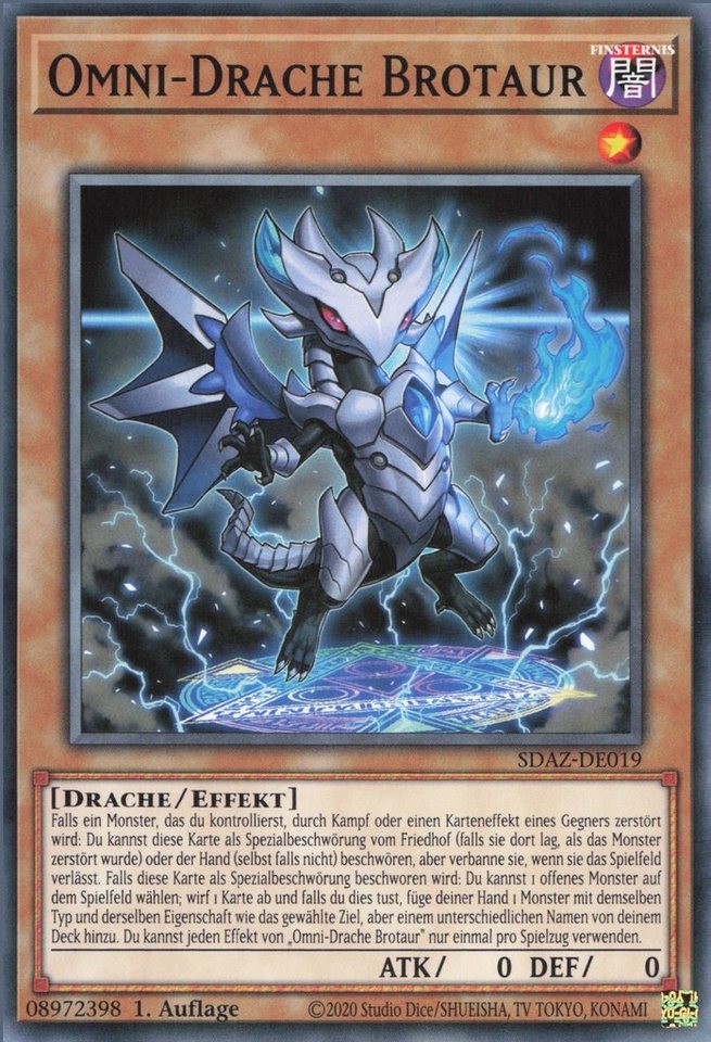 Recollectibles Sammelkarte Yugioh Karte Omni Drache Brotaur Deutsch Yu