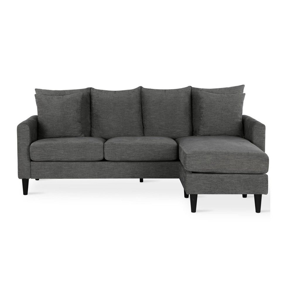 Loft24 Ecksofa Forbyn 3 Sitzer Sofa Couch Mit Recamiere Stoffbezug