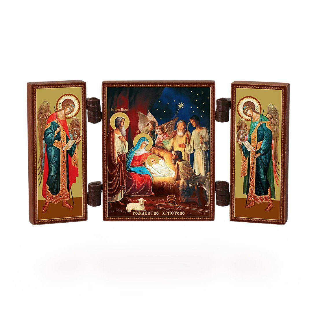 NKlaus Bild Ikone - Geburt Jesu Christi Weihnachten / Rozhdestvo Hristovo Triptych, Religion