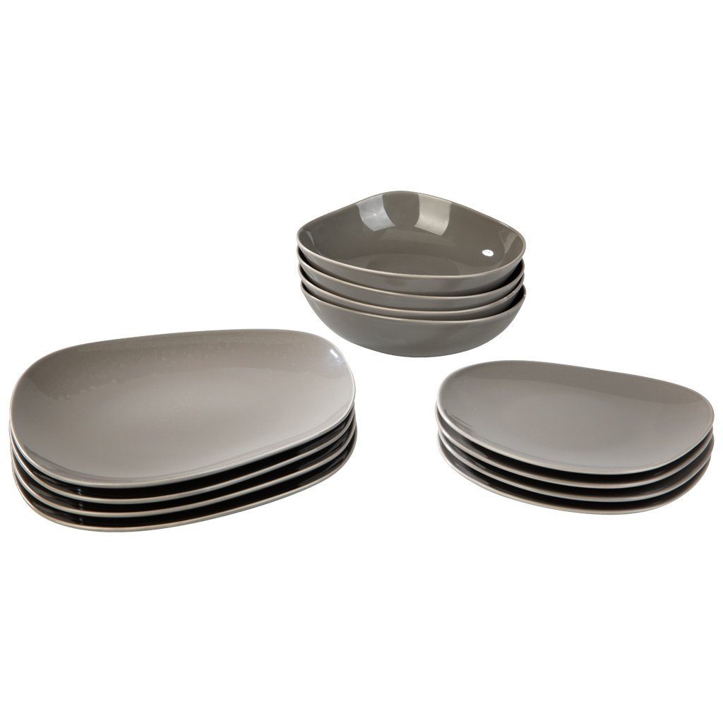 Like By Villeroy And Boch Geschirr Set Organic Taupe Teller Starter Set