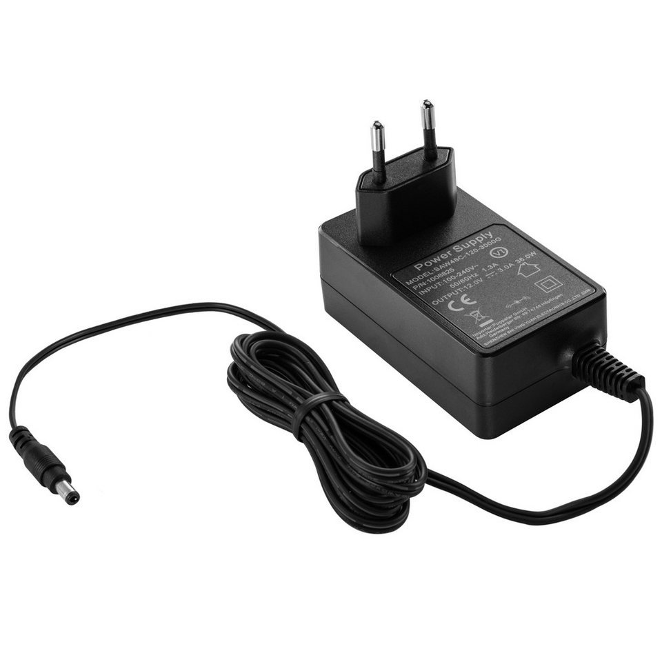 Poppstar Steckernetzteil AC DC 12V 3A (5,5/2,5mm Stecker) Stromadapter ... Poppstar Steckernetzteil AC DC 12V 3A (5,5/2,5mm Stecker) Stromadapter ...