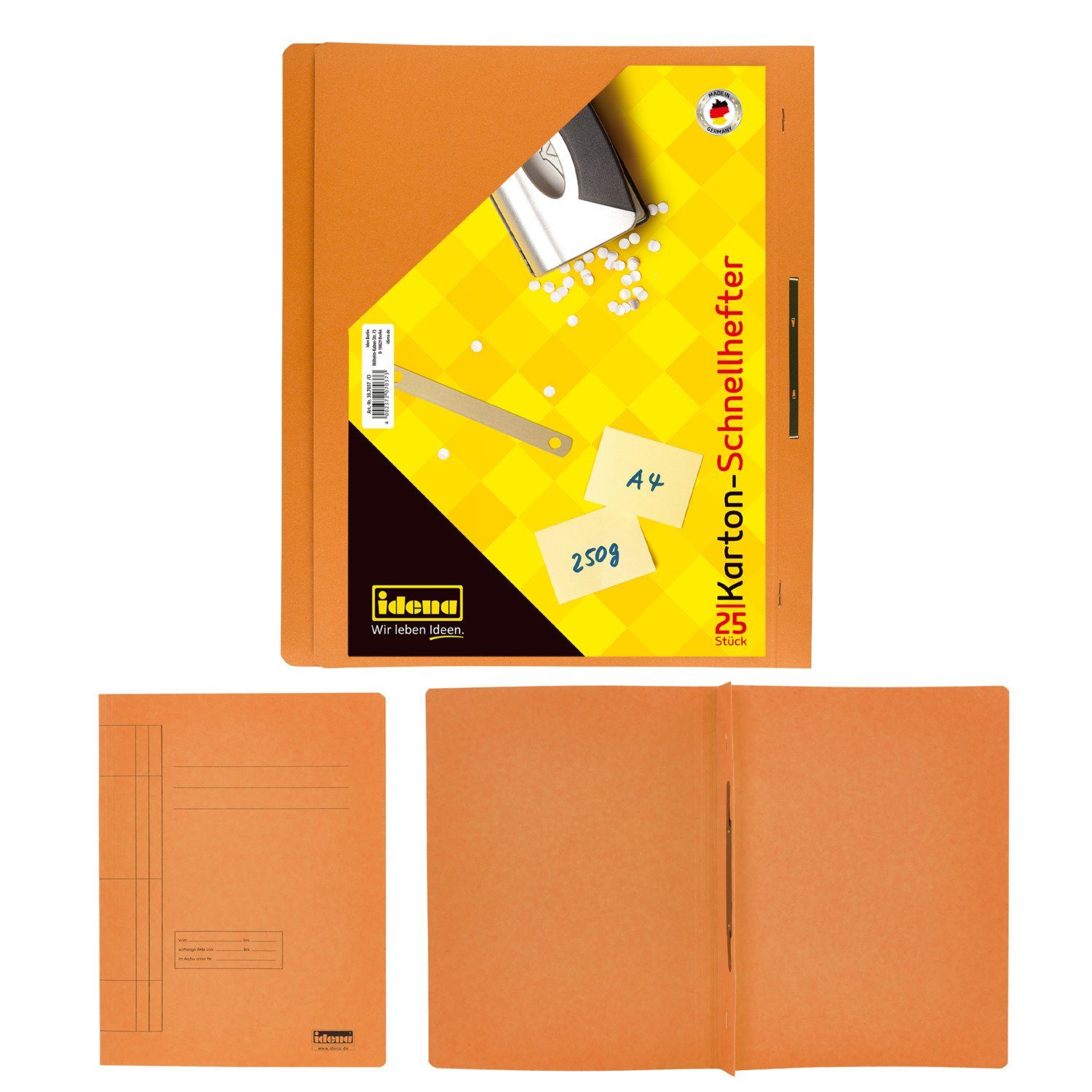 Idena Hefter Idena Kartonschnellhefter A4 orange