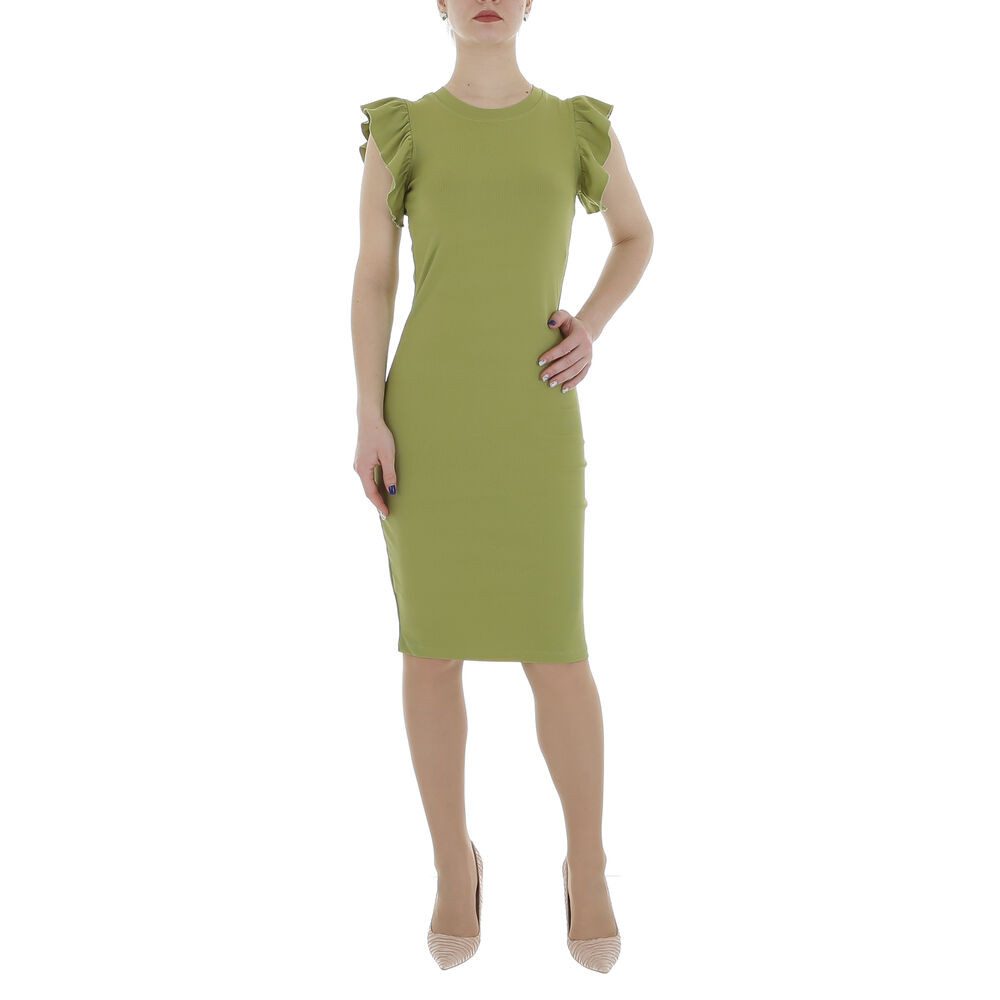 Ital Design Sommerkleid Damen Freizeit 86164475 Rüschen Stretch