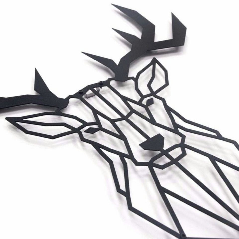 Hoagard Metall Wanddekoobjekt Hoagard Deer Head Hirschkopf