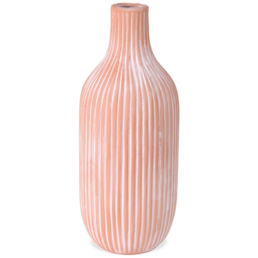 Matches21 Home And Hobby Blumentopf Keramikvase Dekovase Vase Rillen