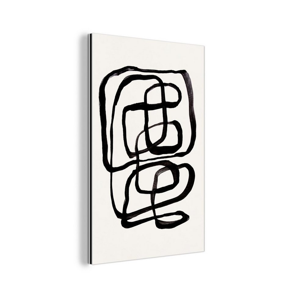 Muchowow Metallbild Abstrakt Kunst Linien Muster 1 St Alu