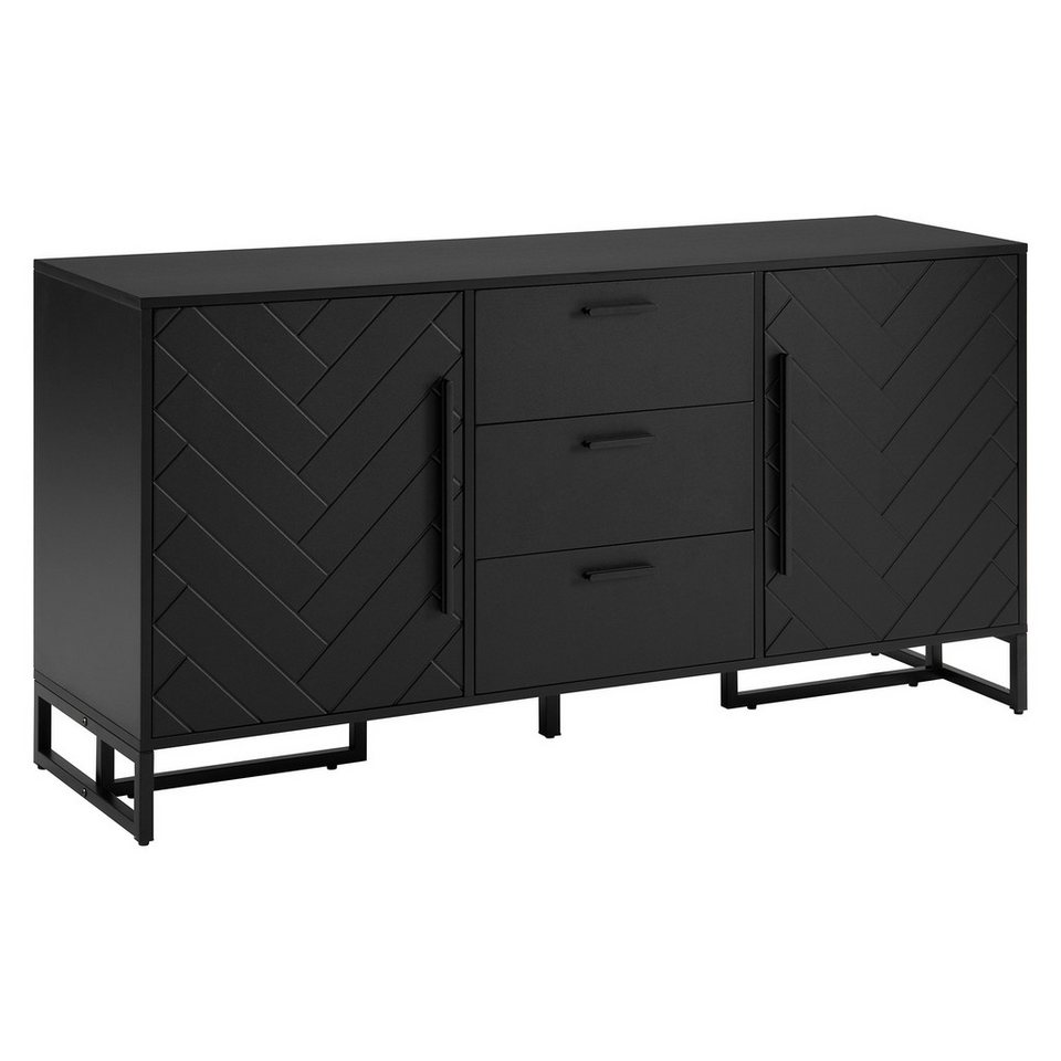 Hauss Sploe Sideboard Beistellschrank Kommode Mit 2 Verstellbare