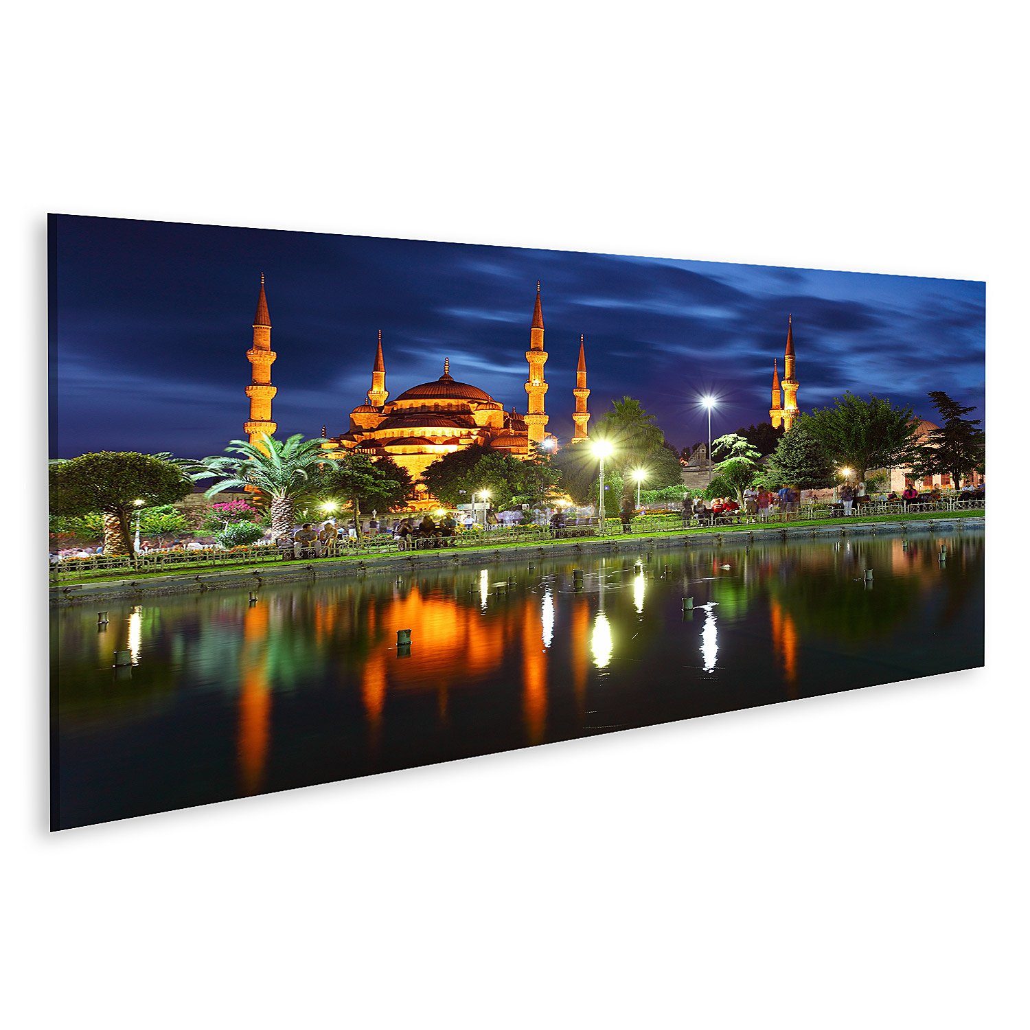 islandburner Leinwandbild »Bild auf Leinwand Blaue Moschee Istanbul Türkei Wandbild Poster ...