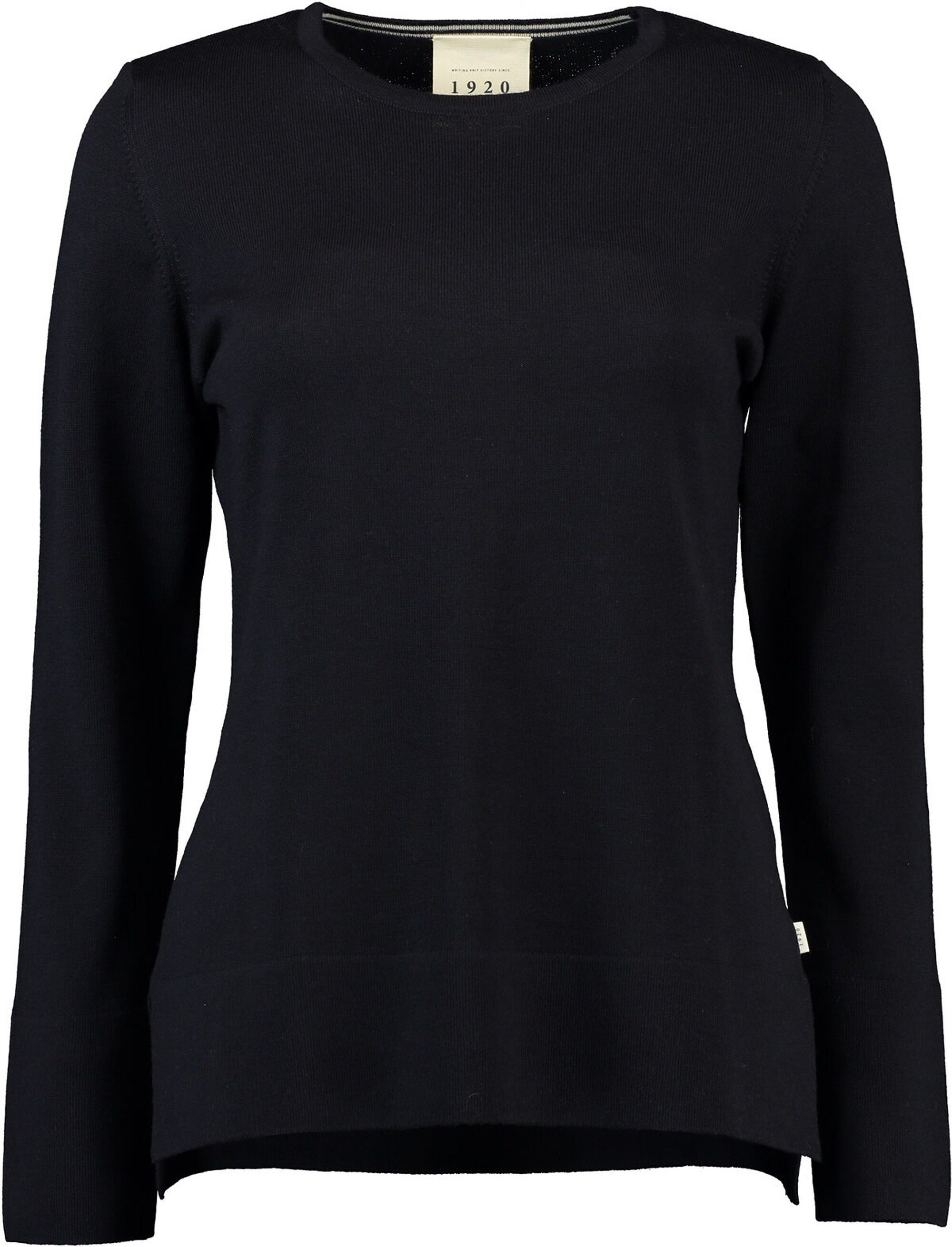 MAERZ Muenchen Strickpullover MAERZ Merino-Rundhals Pullover marine