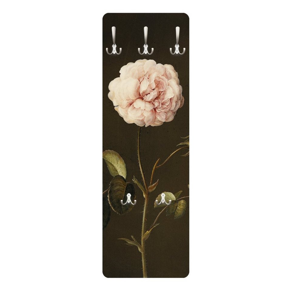 Bilderdepot24 Garderobenpaneel Braun Blumen Floral Barbara Regina
