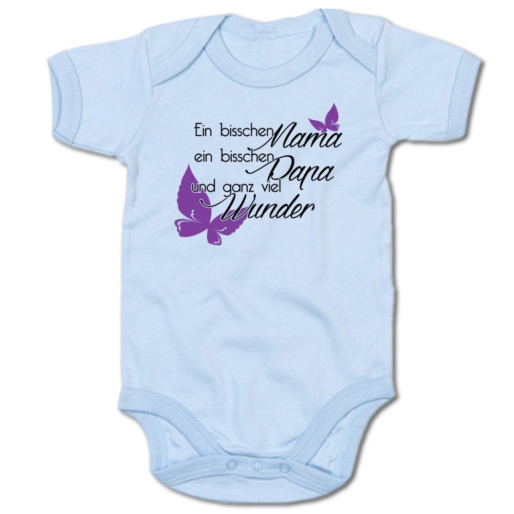 G-graphics Kurzarmbody Ein bisschen Mama, ein bisschen Papa und ganz viel Wunder Baby Body mit ...