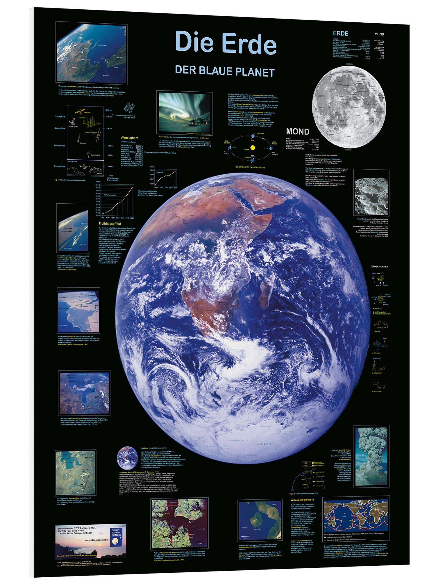Posterlounge Forex Bild Planet Poster Editions Erde Klassenzimmer