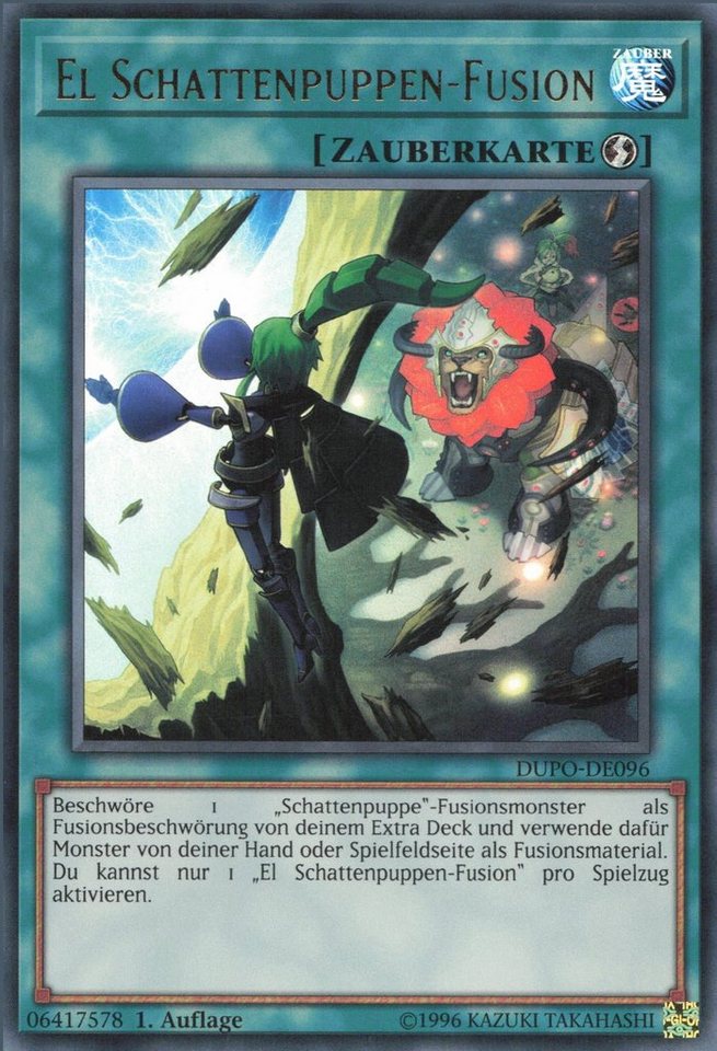 Recollectibles Sammelkarte Yugioh Karte El Schattenpuppen Fusion Yu Gi