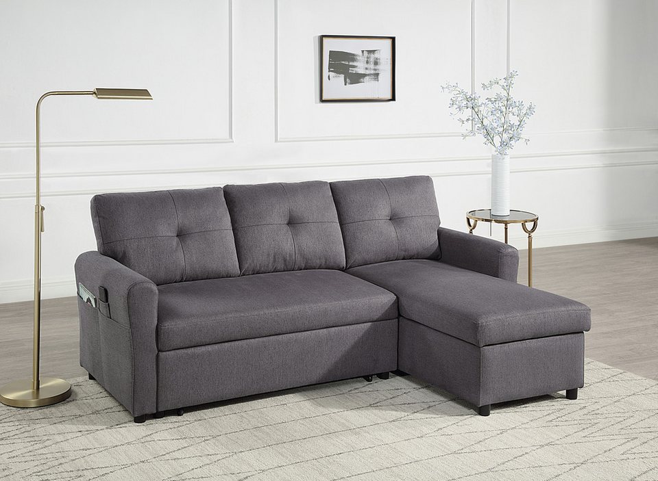 Atlantic Home Collection Ecksofa Gustavo L Form Mit Schlaffunktion