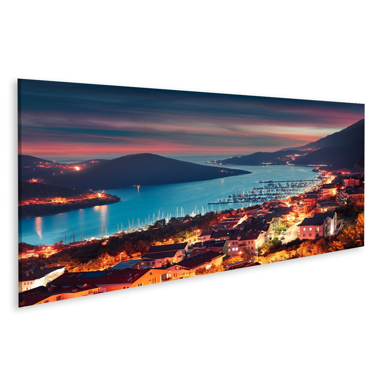 islandburner Leinwandbild Bild auf Leinwand Blick Aus Dem Auge Des Vogels Von Der Kas Stadt Krei