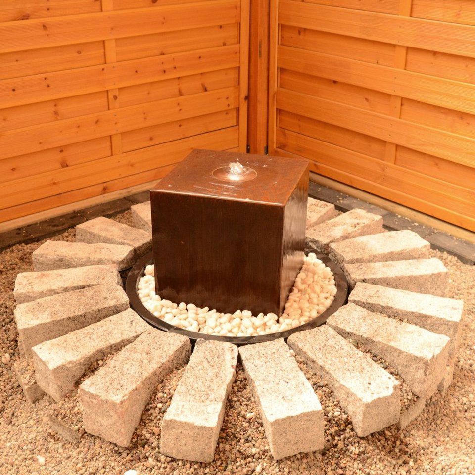 Köhko Gartenbrunnen „Peru“ Gartenbrunnen 31006 aus Cortenstahl mit LED ... Köhko Gartenbrunnen „Peru“ Gartenbrunnen 31006 aus Cortenstahl mit LED ...