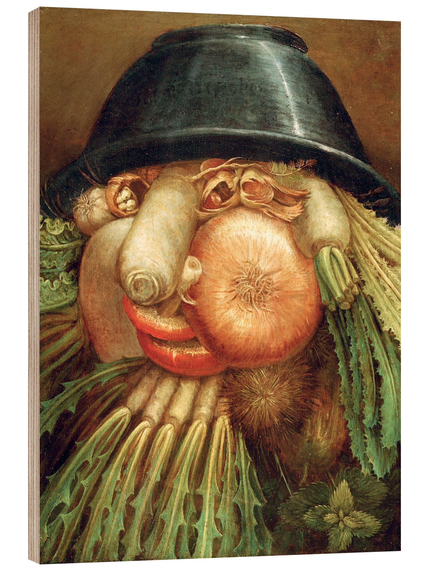 Posterlounge Holzbild Giuseppe Arcimboldo Der Gemüsegärtner Oder Ein