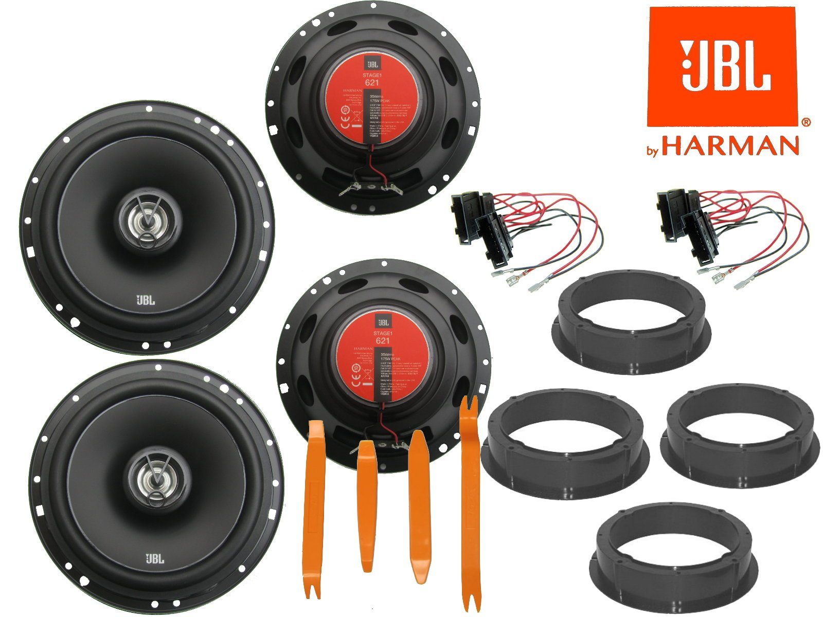 DSX JBL Lautsprecher Set für VW Jetta Bj 11-16 Türen Auto-Lautsprecher (40 W), Car-Hifi