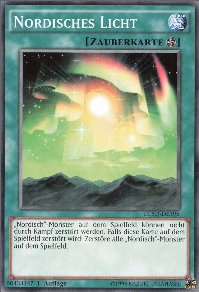 Recollectibles Sammelkarte Yugioh Karte Nordisches Licht Deutsch Yu Gi