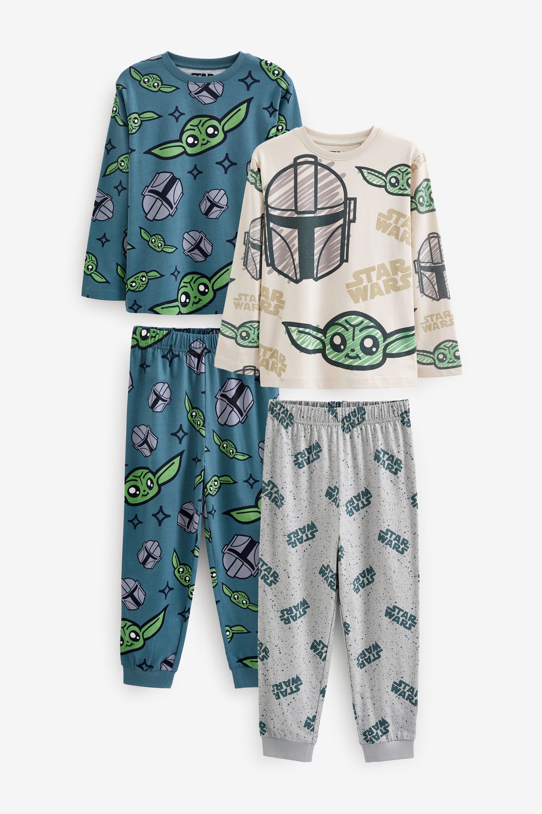 Next Pyjama Langärmelige Pyjamas 2er Pack 4 Tlg Aktuelles Design