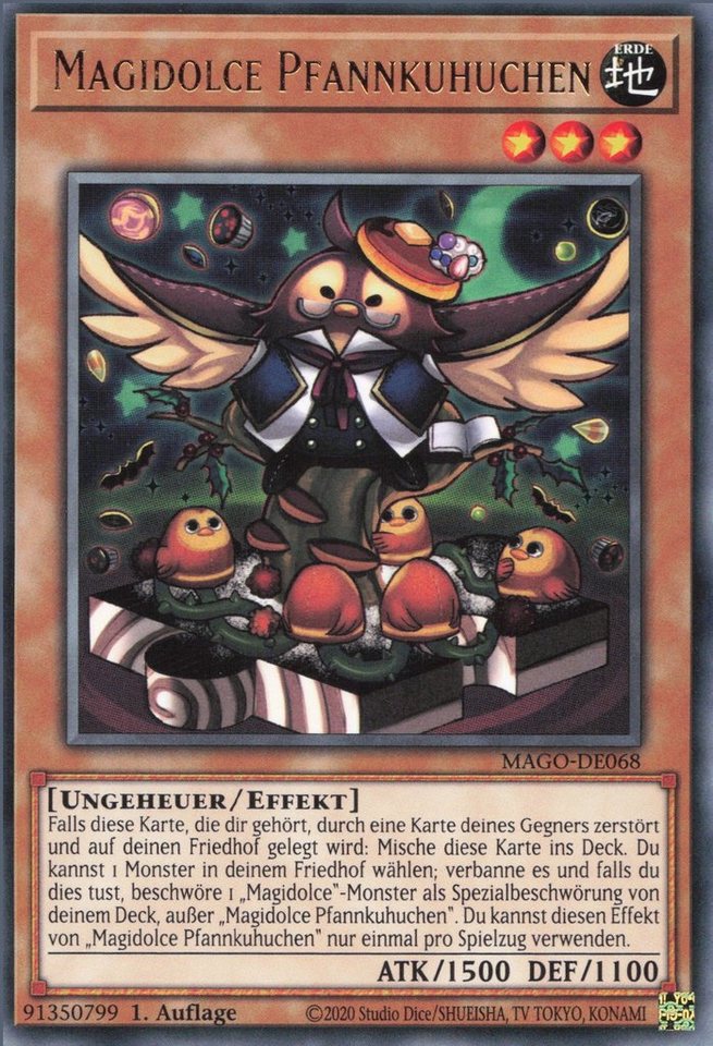 Recollectibles Sammelkarte Yugioh Karte Magidolce Pfannkuhuchen Deutsch