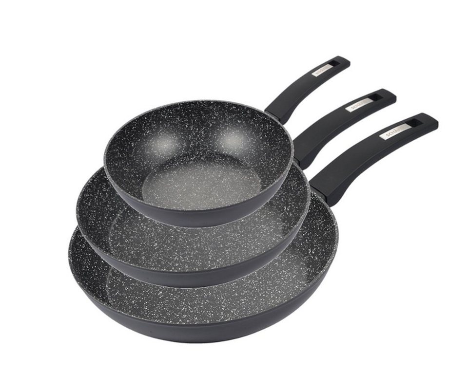 Schäfer Elektronik Pfannen Set Bratpfannenset Marble Black 202428 Cm