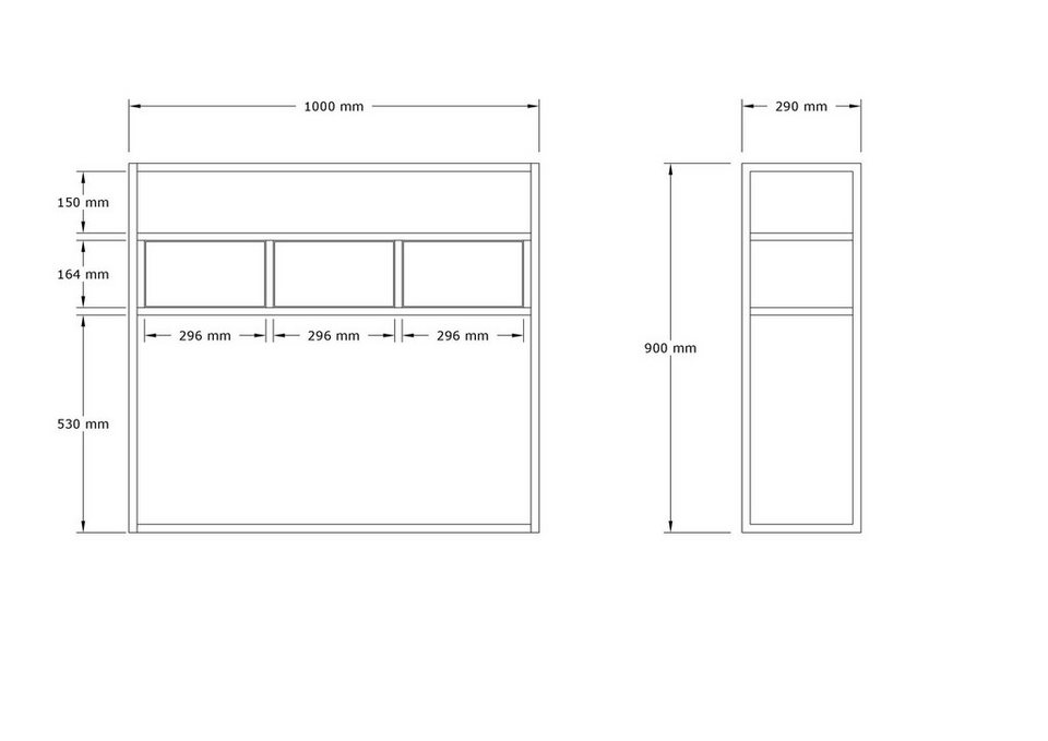 Skye Decor Konsole 100 Melamine Coated Particle Board 70 Cm X 34 Cm X