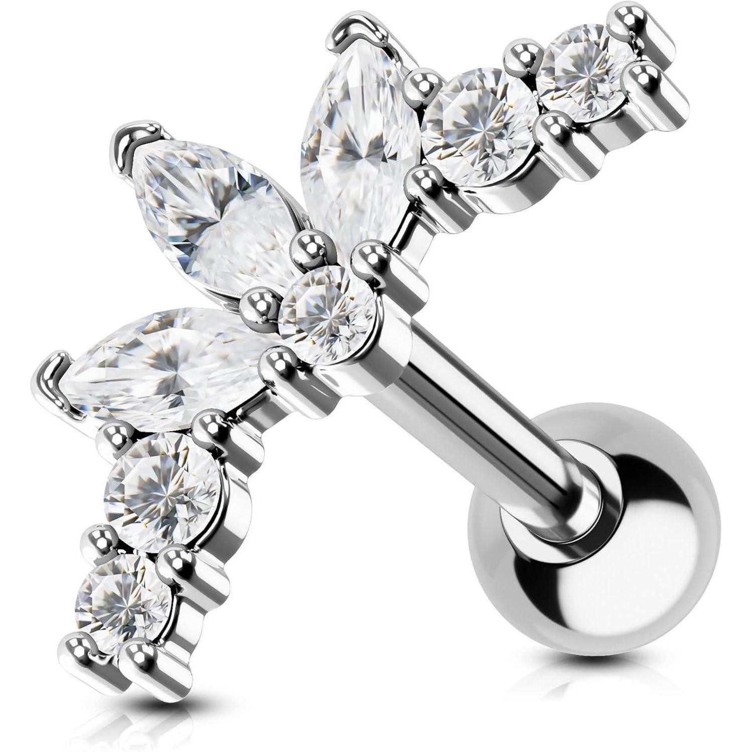 OUFER Nasenpiercing 16G Dangle Helix Piercings Chirurgenstahl Conch ...