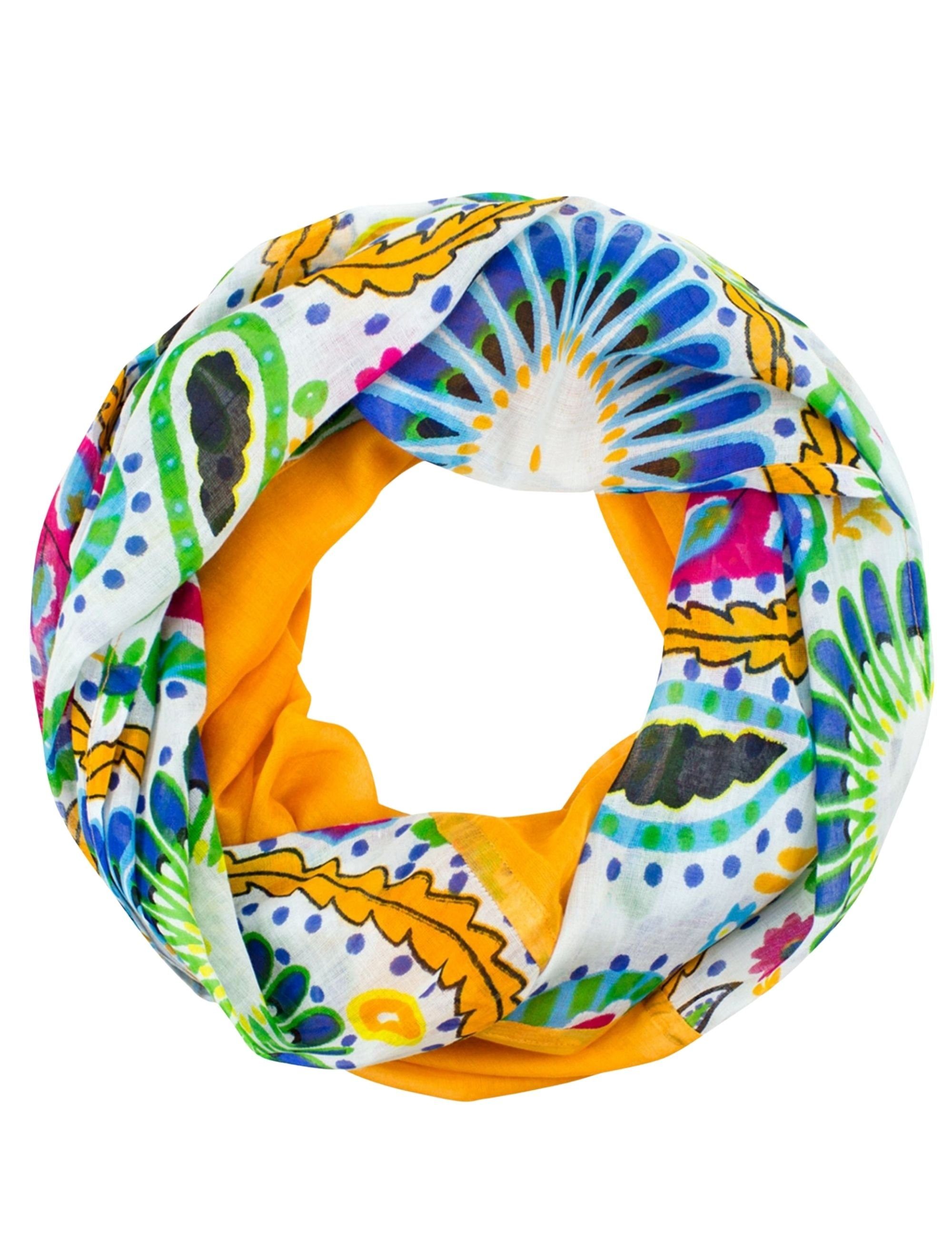 Sunsa Loop Damen Loop Schal 100 Baumwolle Schlauchschal Loopschal