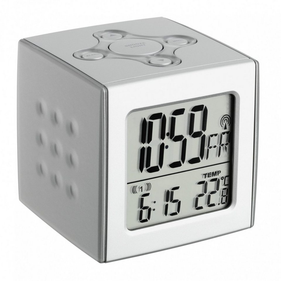 Tfa Dostmann Funkwecker Tfa 602517 Digital Mit Temperatur Cubo