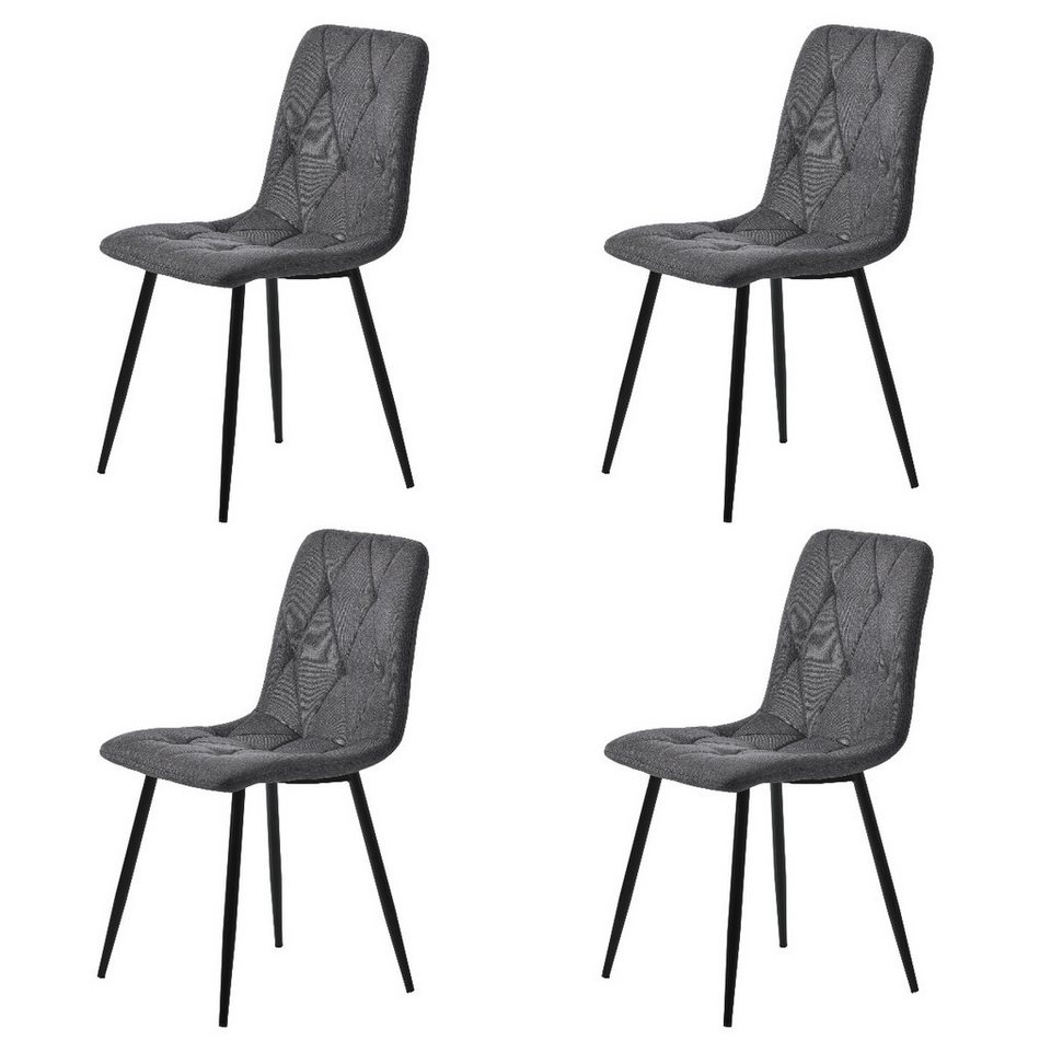 Ideasy 4 Fußstuhl 4st Polsterstuhl Design Stuhl Tragfähigkeit 150kg