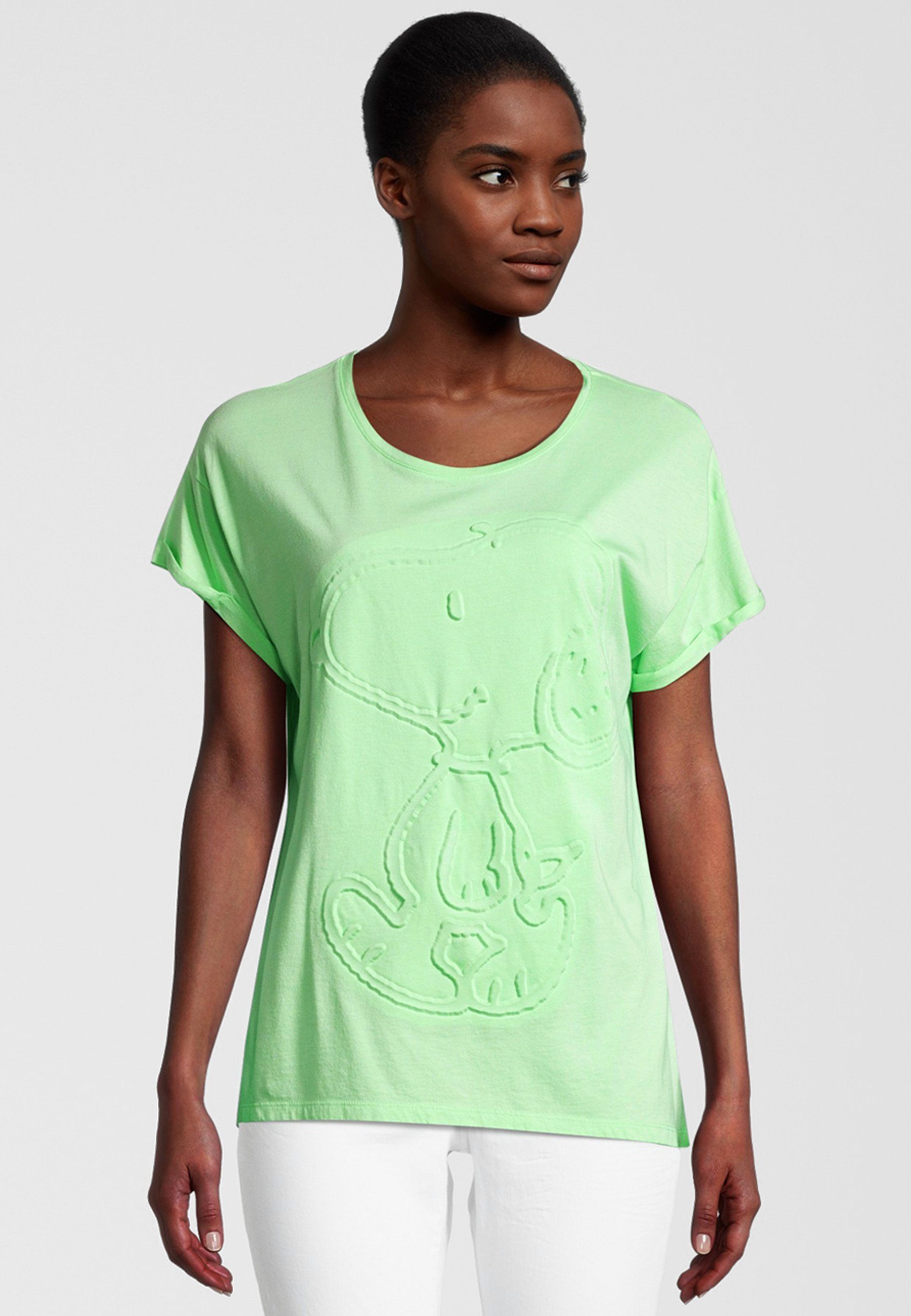 Frogbox T Shirt Snoopy Embossed Mit Modernem Design