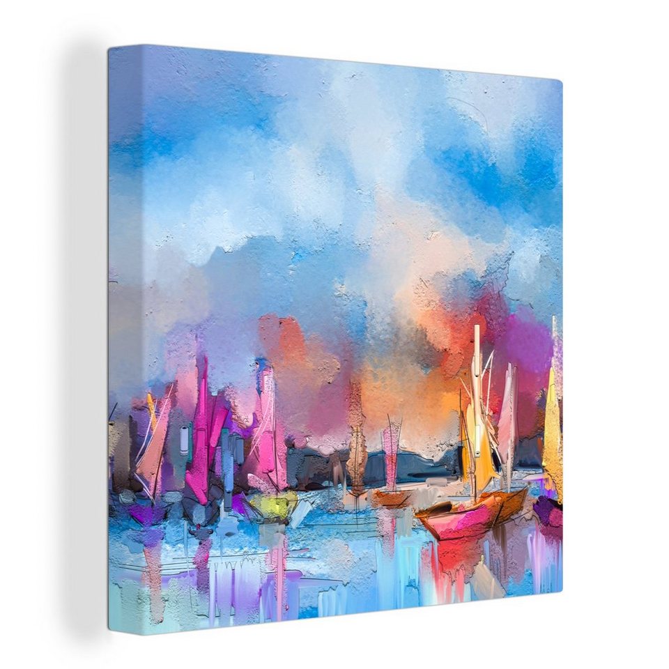 Onemillioncanvasses® Gemälde Malerei Boote Wasser 1 St Bild