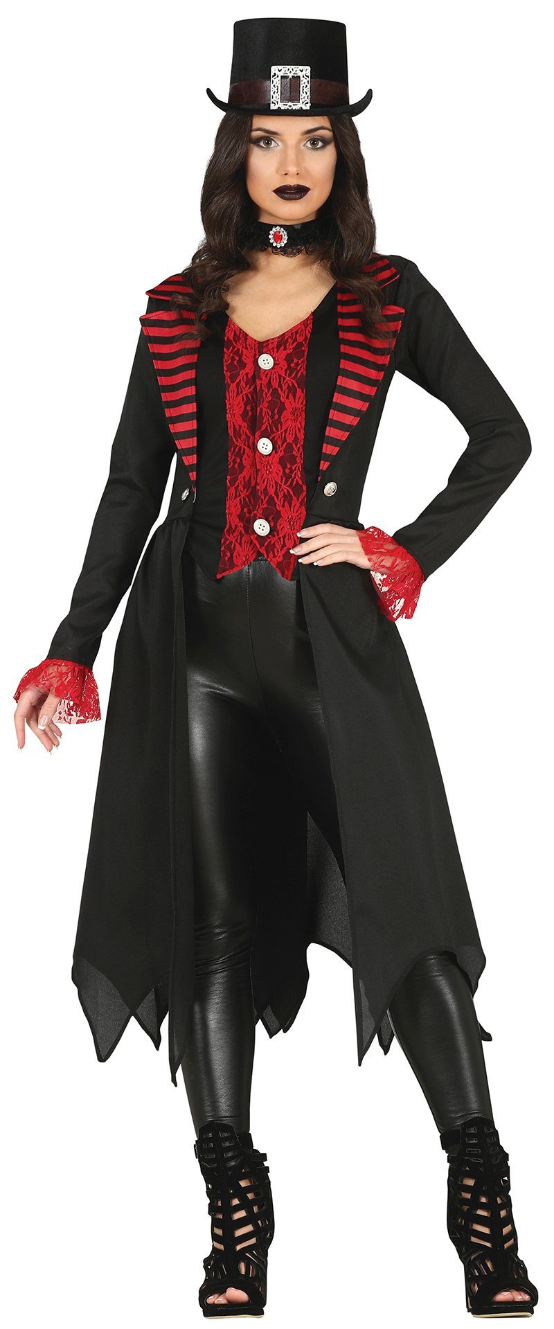 Fiestas Guirca Kostüm, Damen Gothic Outfit mit Mantel und Weste für ...