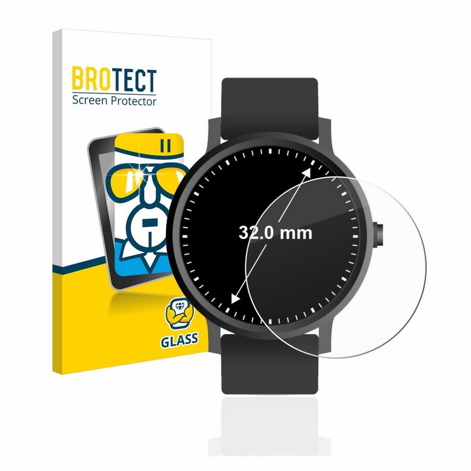 Brotect Displayschutzglas Schutzglas Für Armbanduhren Kreisrund ø 32