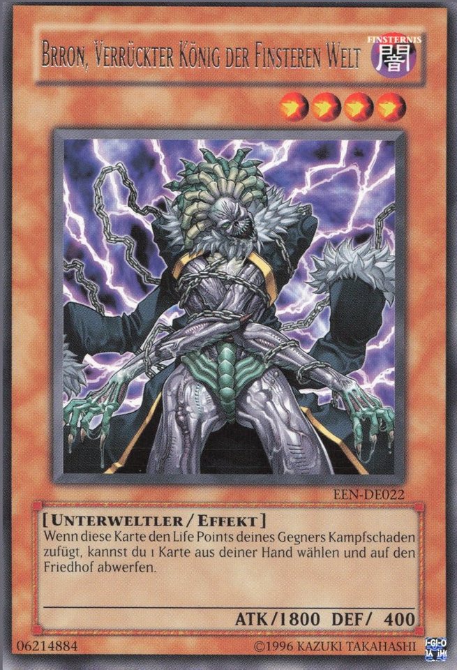 Recollectibles Sammelkarte Yugioh Karte Brron Verrückter König Der