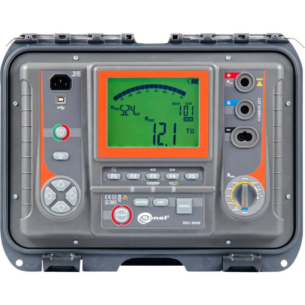 Sonel Multimeter Isolationsmessgerät, 3 Testzeiten zur Ermittlung des ...