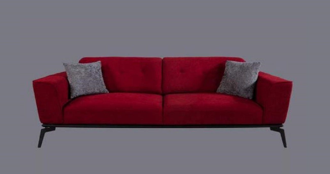 JVmoebel 3-Sitzer Luxus Dreisitzer Moderne Couch Möbel Rot Couchen ...