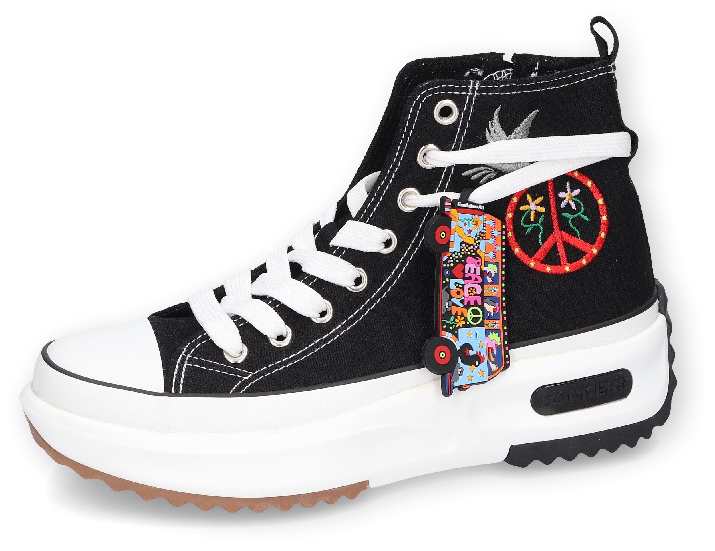 Dockers By Gerli Plateausneaker Mit PEACE Zeichen | atelier-yuwa.ciao.jp