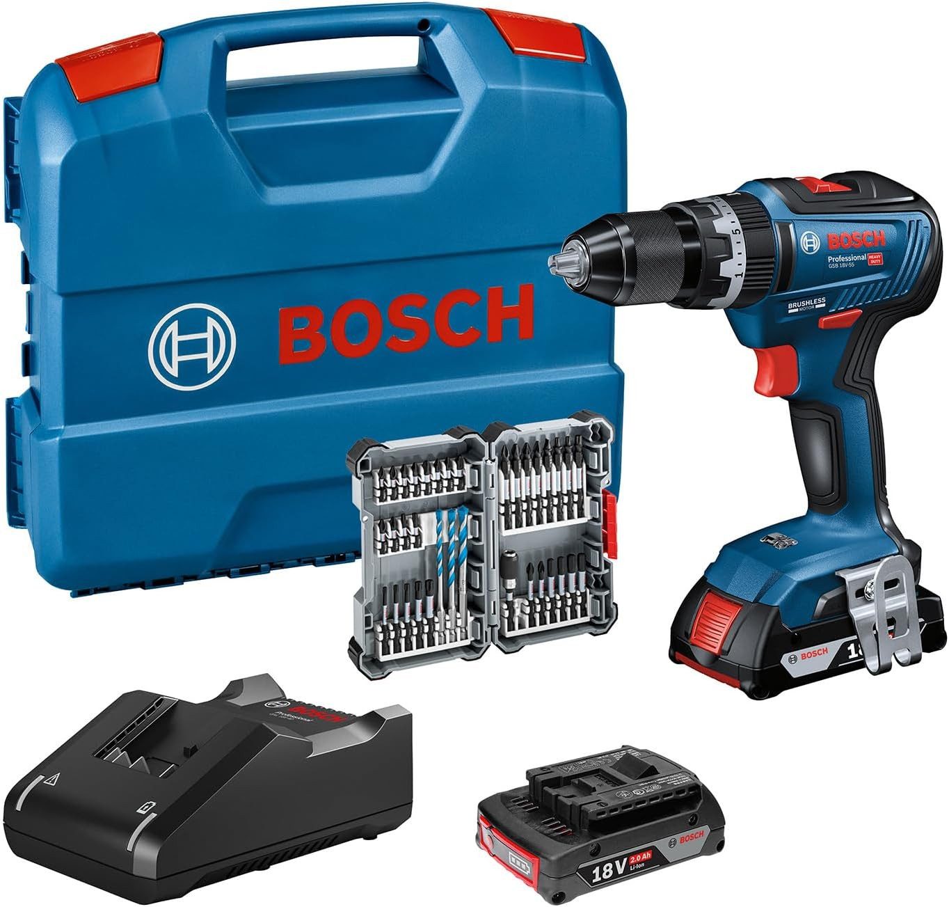 Bosch Professional Akku-Schrauber GSB 18V-55