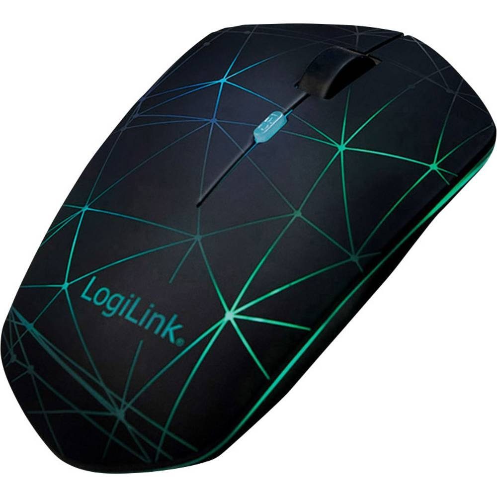 LogiLink ® Optische Bluetooth Maus, beleuchtet Mäuse (Beleuchtet), Für ...