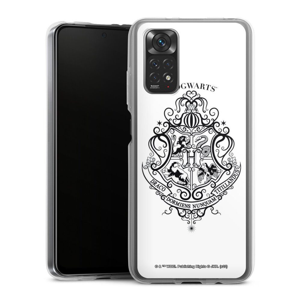 Deindesign Handyhülle Harry Potter Hogwarts Logo Hogwarts Wappen Weiss