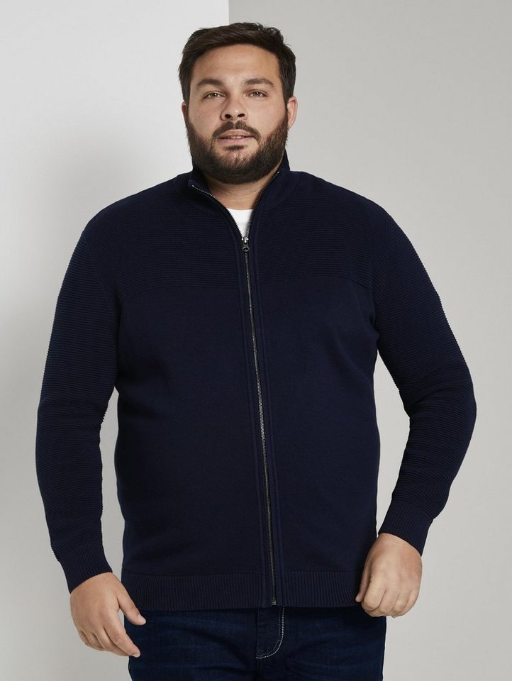 Tom Tailor Plus Strickjacke Strickjacke Aus Baumwolle