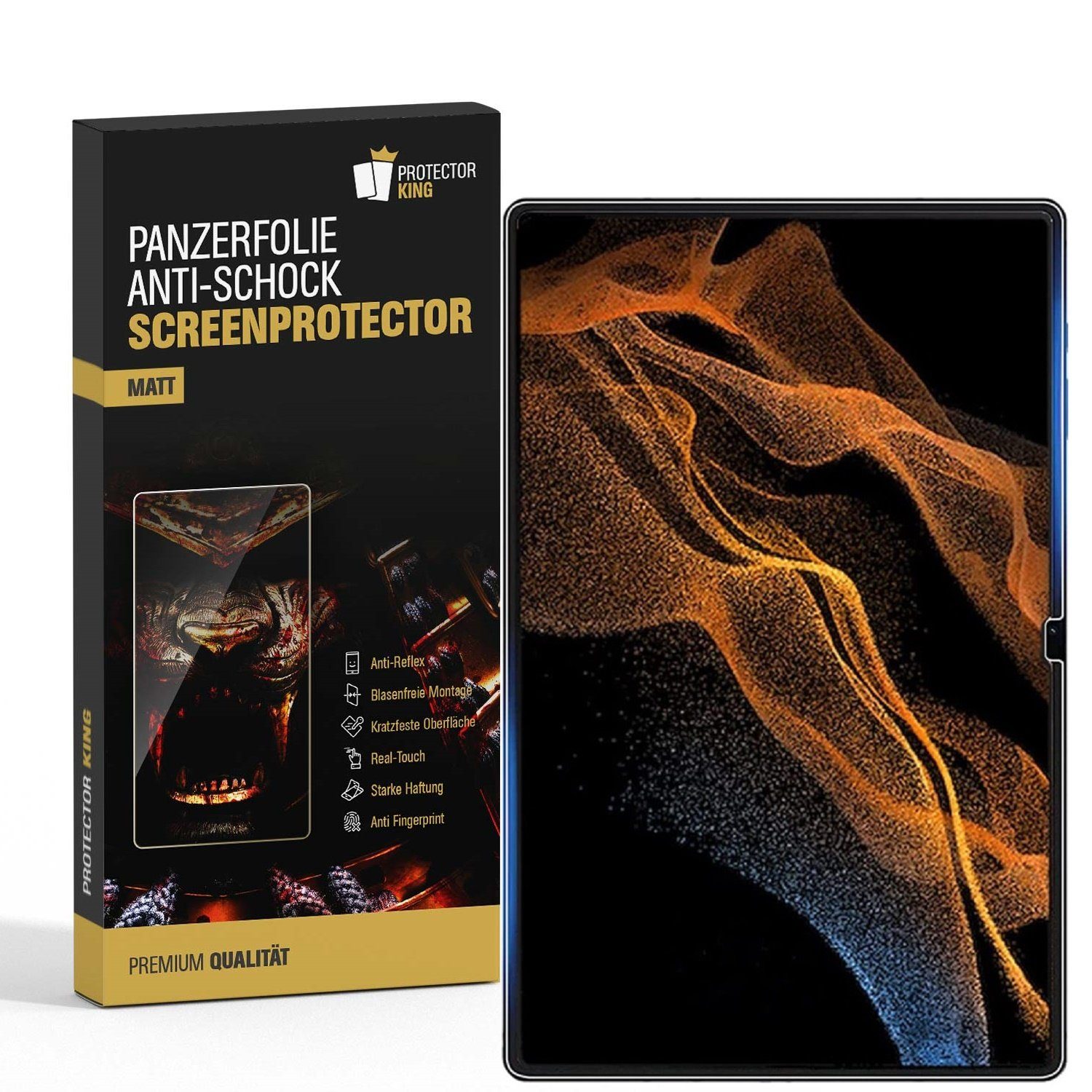 Protectorking Displayschutzfolie 2x Panzerfolie Für Samsung Galaxy Tab