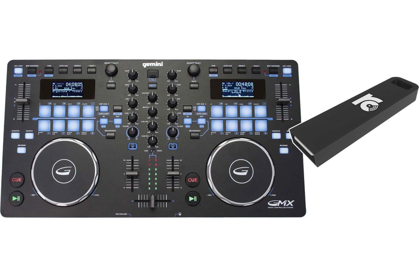 Gemini DJ Controller GMX DJ Mediaplayer, DJ-Mixer