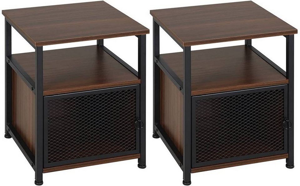 Woltu Nachttisch 2 St Nachttisch Nachtschrank Nachtkommode