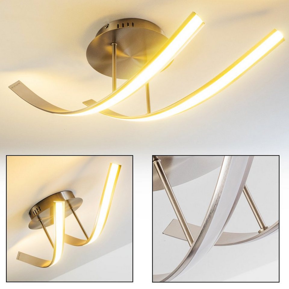 Hofstein Deckenleuchte Rivoira Längliche Deckenlampe Aus Metall