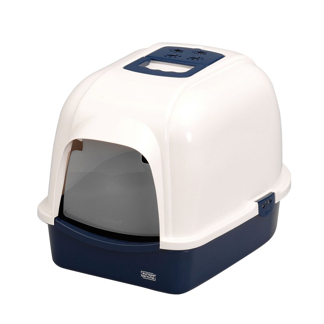 EBI Katzentoilette EBI Eck-Katzentoilette Prism M - schwarz, Katzen Klo